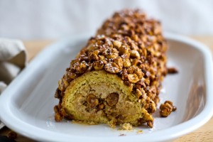 Recipe: “Totally hazelnuts” Christmas yule log with praline mousseline ...